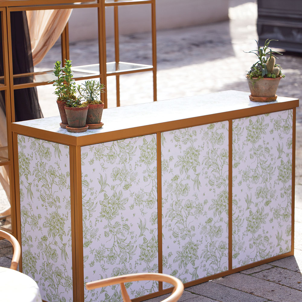 Custom Metal Bar 6'Lx24"Wx42"H | Broadway Party Rentals