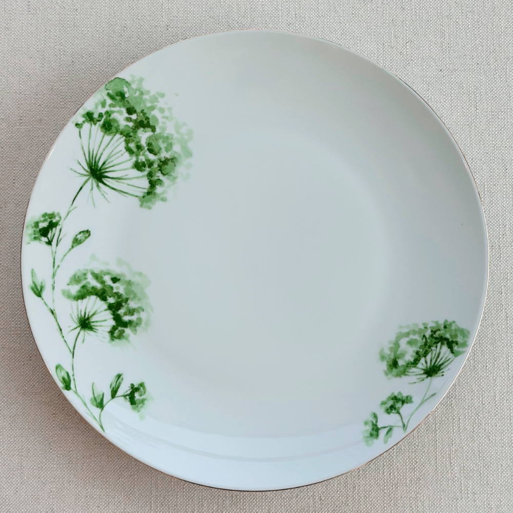 Amelia Emerald Plate 11" | Broadway Party Rentals